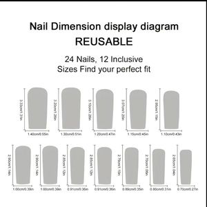 Makeup | 24 Pc French Press On Nails With Cherry And Heart | Poshmark